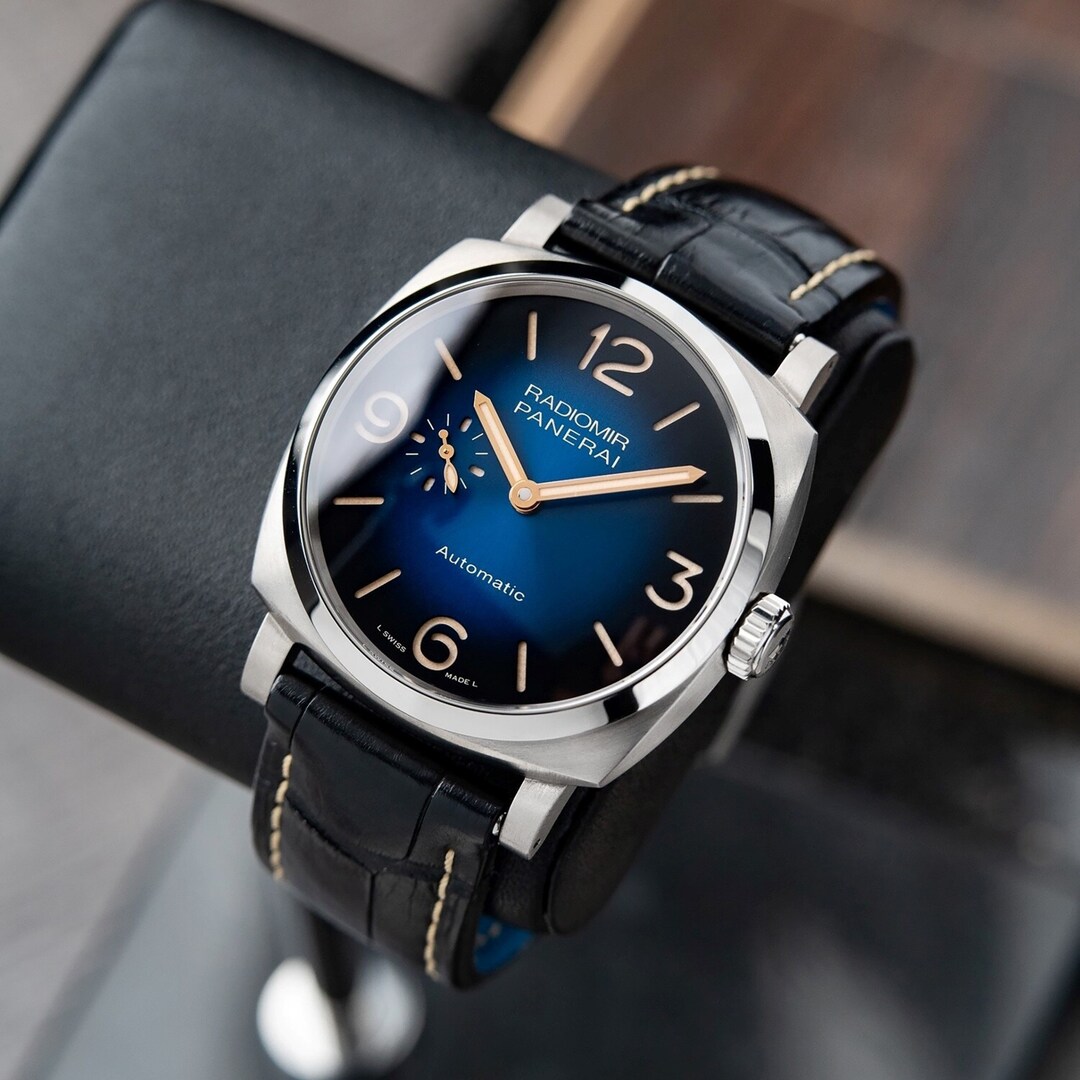 PANERAI Radiomir Automatic Blue Dial Men's Watch Item No. PAM01078 - Etsy