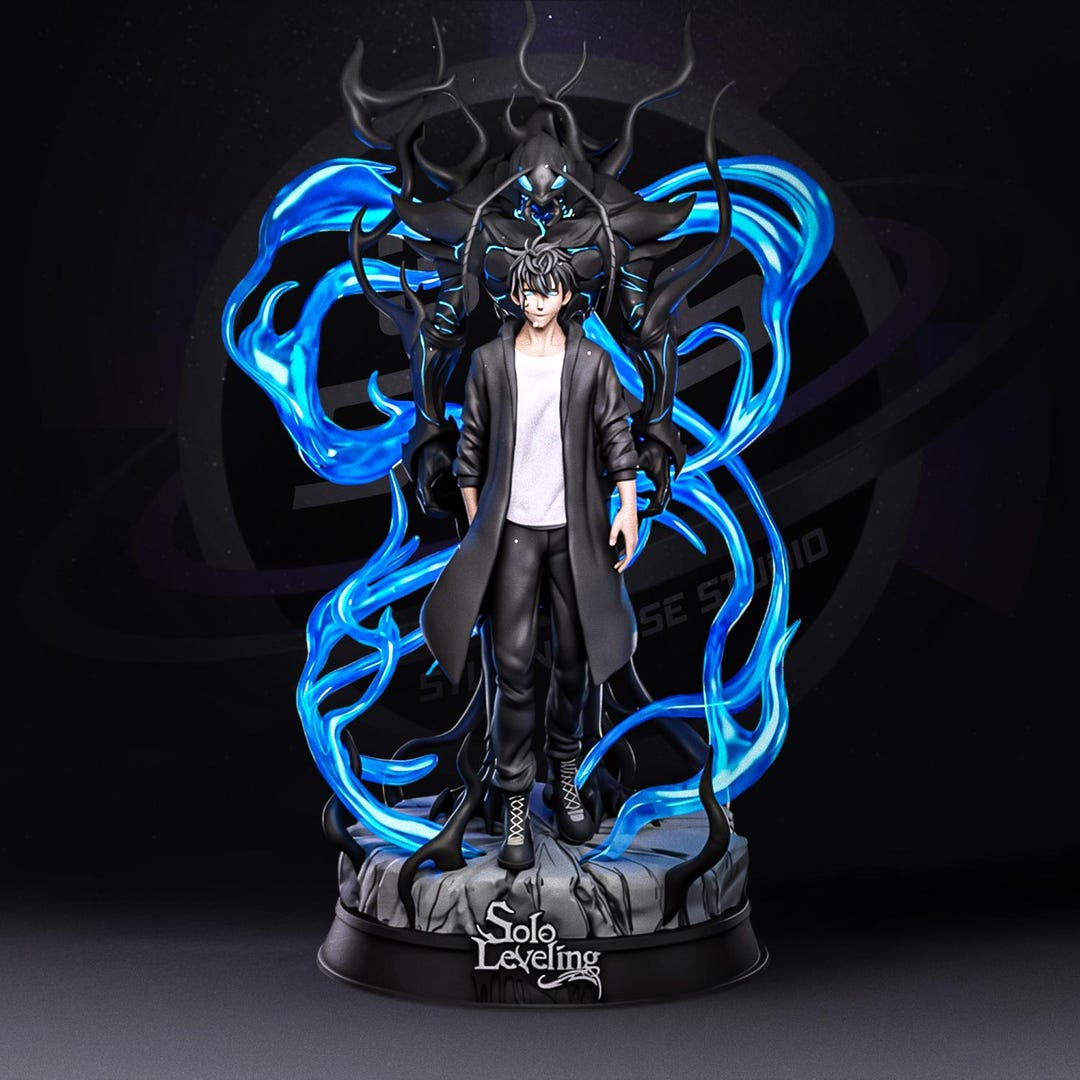 Sung Jin-woo – Solo Leveling 3D STL Print File | Shadow Monarch Aura FX ...