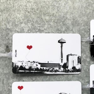 Seattle Space Needle Luggage Tag - Etsy