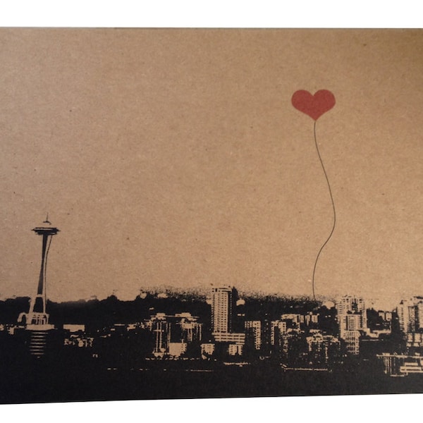 Seattle Note Cards - Etsy