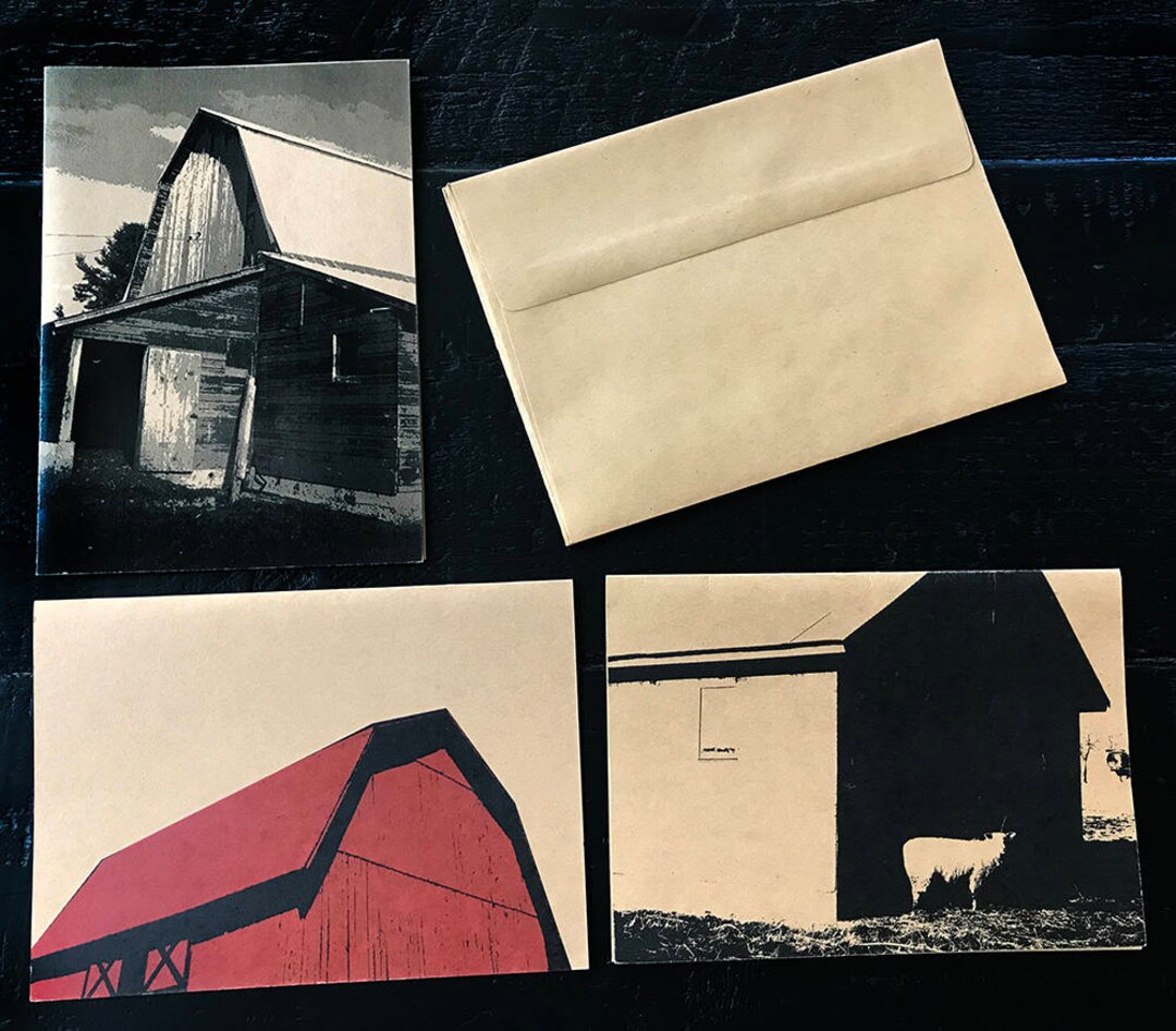 Barns Note Cards - Etsy