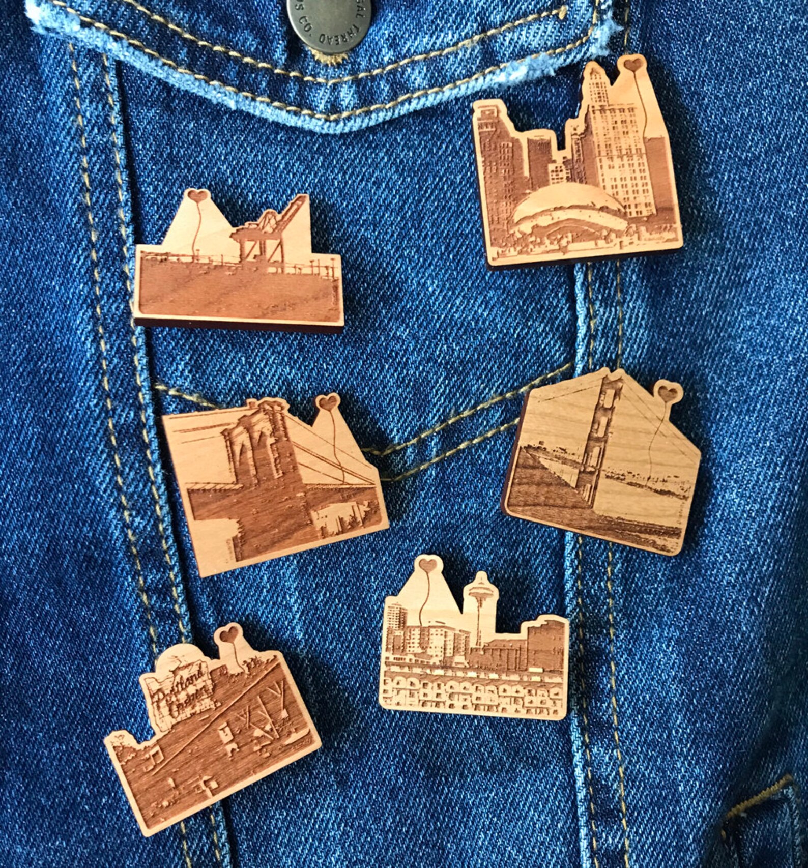 Seattle Space Needle Wooden Pin - Etsy