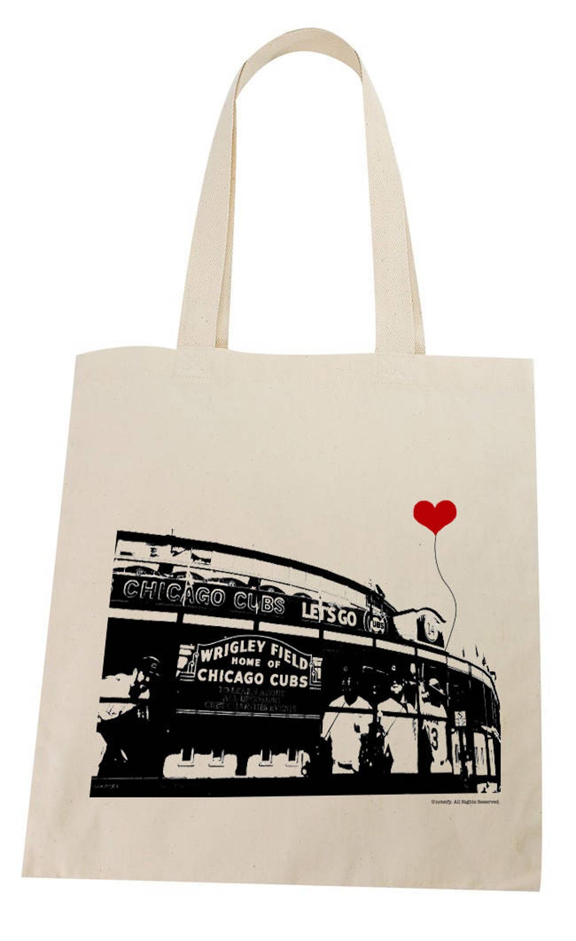 Chicago Cubs Wrigley Field Tote Bag Wedding Welcome Bag | Etsy