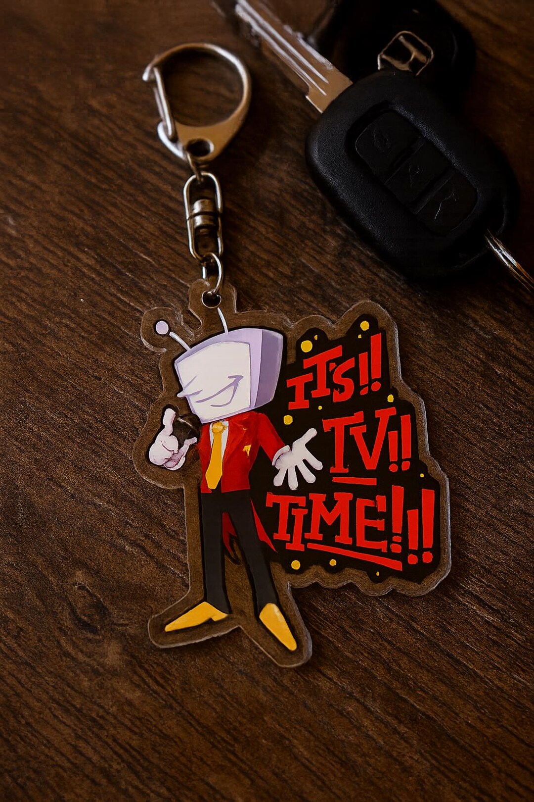 Deltarune Tenna Keychain - Epoxy Acrylic Charm 6cm - Etsy