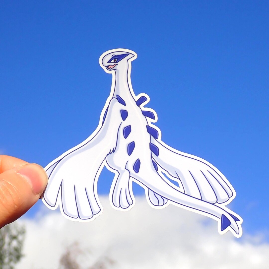 Lugia Sticker - Large Waterproof Vinyl Silver Pokémon - Etsy