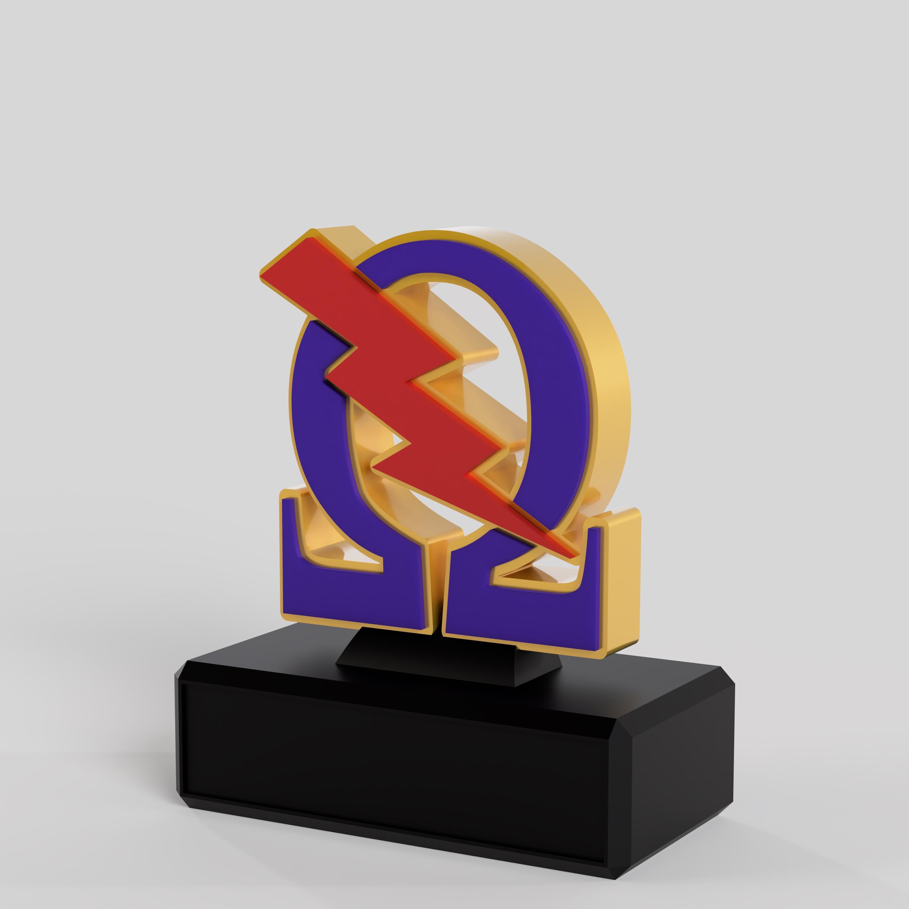 Omega Psi Phi Fraternity Statue: 3D Printed Greek Decor, Customizable ...