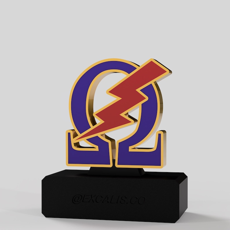 Omega Psi Phi Fraternity Statue: 3D Printed Greek Decor, Customizable ...
