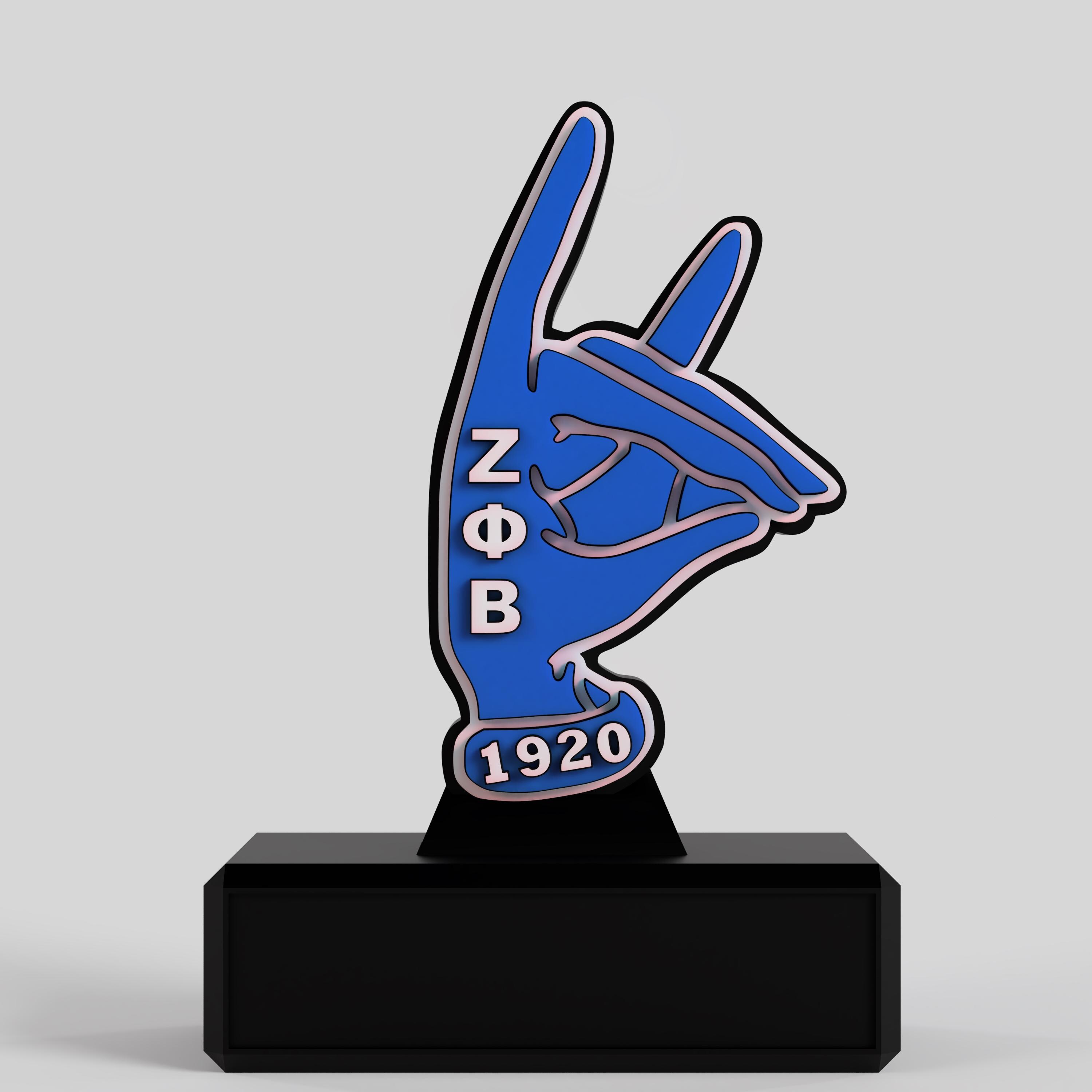 Zeta Phi Beta 3D Printed Statue: Greek Sorority Decor - Etsy
