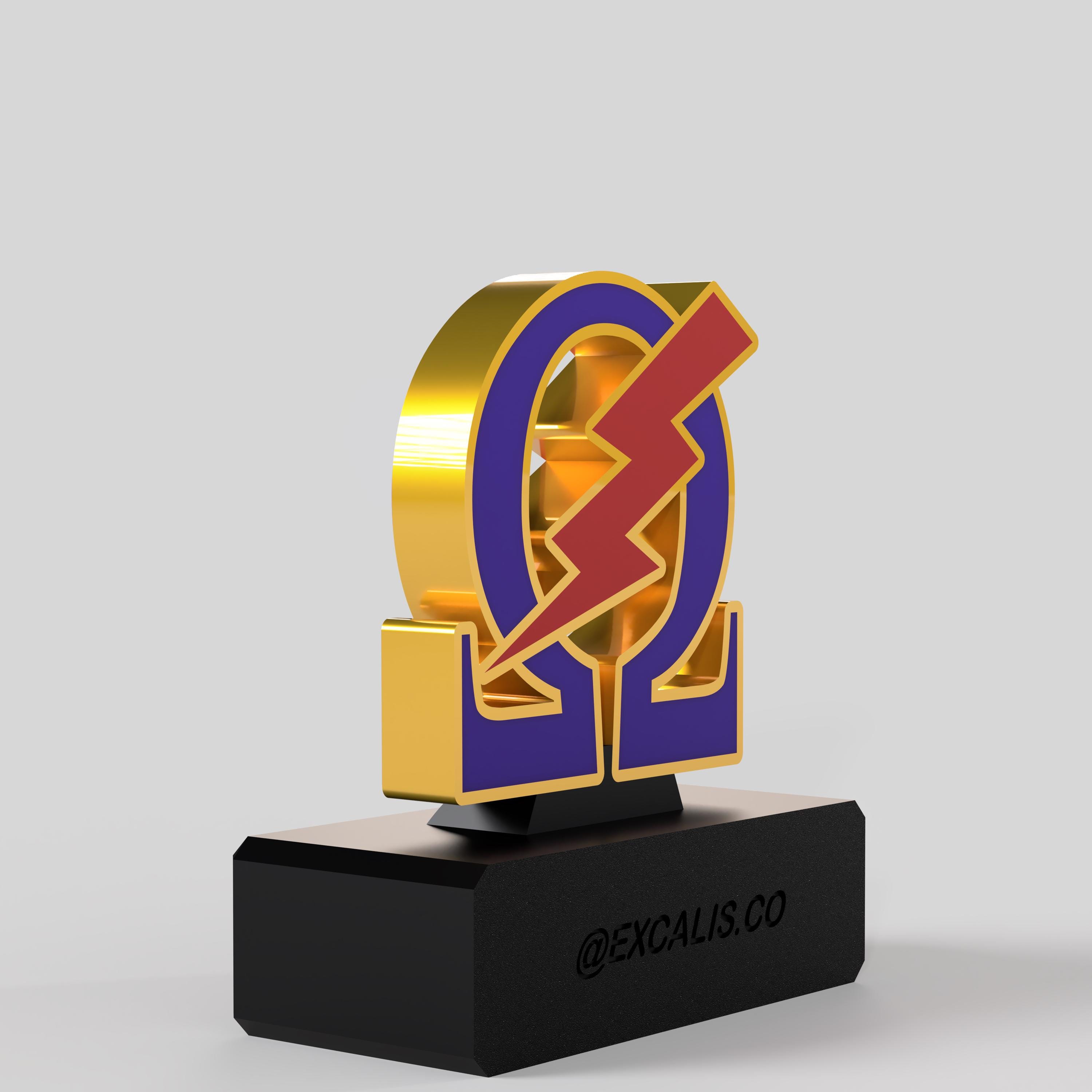 Omega Psi Phi Fraternity Statue: 3D Printed Greek Decor, Customizable ...