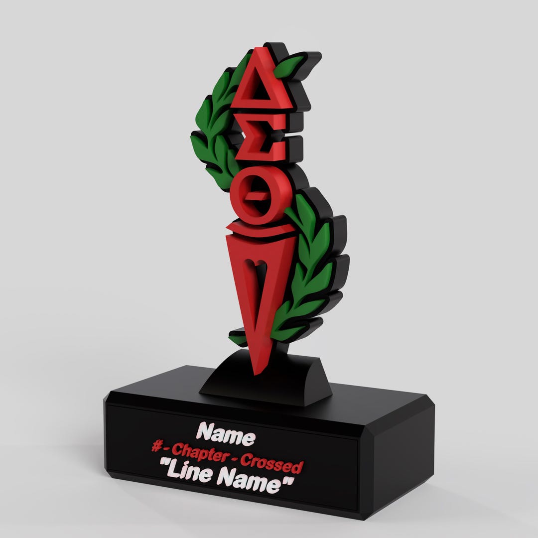 Delta Sigma Theta Sorority Statue: 3D Printed Greek Decor - Etsy