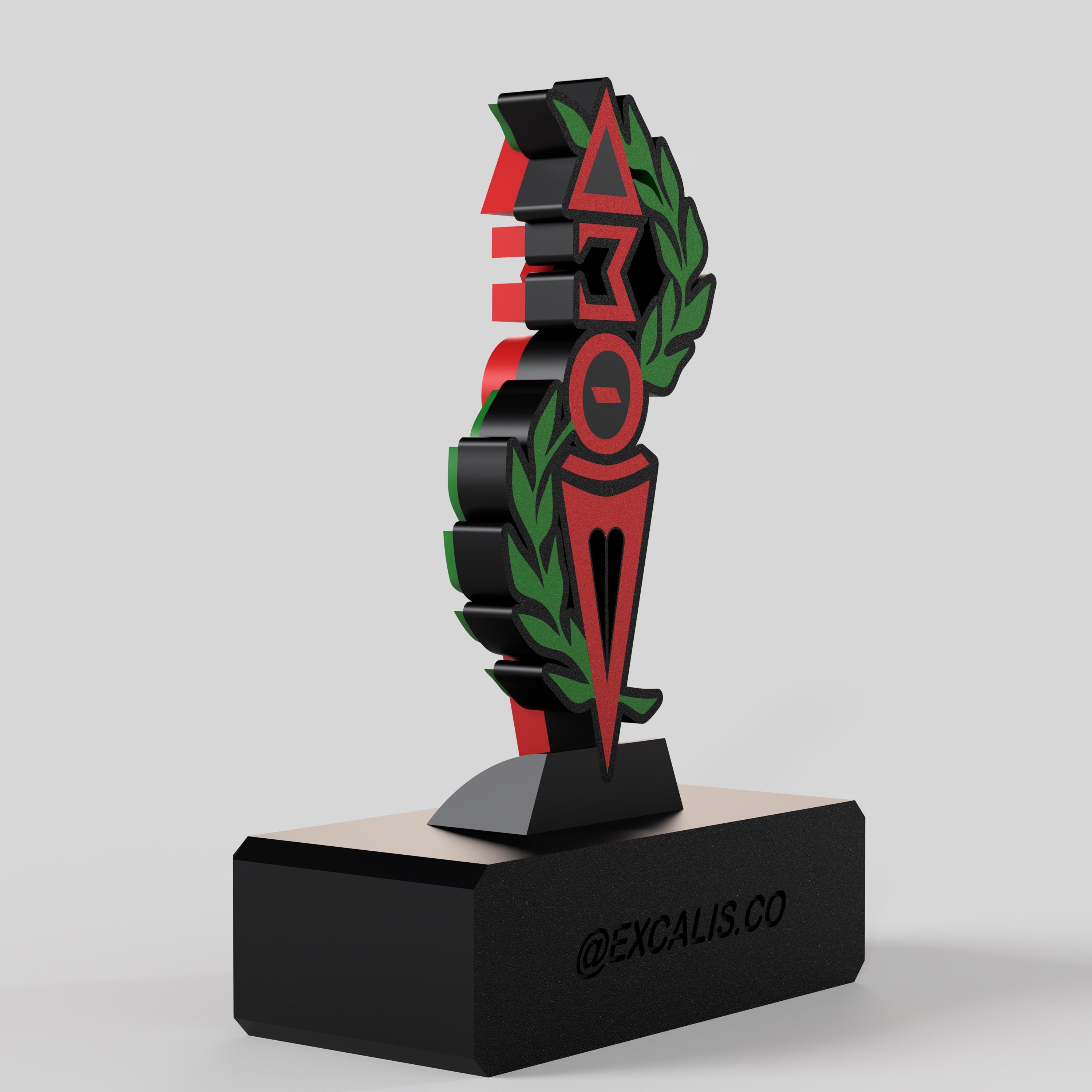 Delta Sigma Theta Sorority Statue: 3D Printed Greek Decor - Etsy