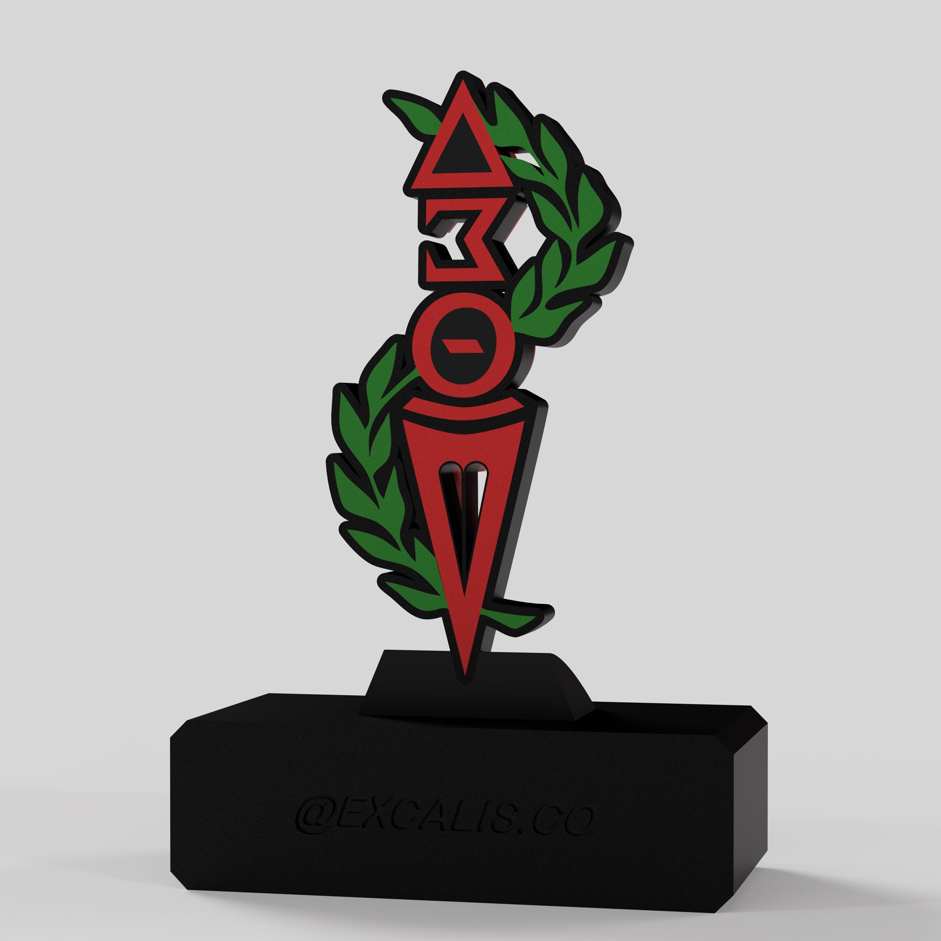 Delta Sigma Theta Sorority Statue: 3D Printed Greek Decor - Etsy