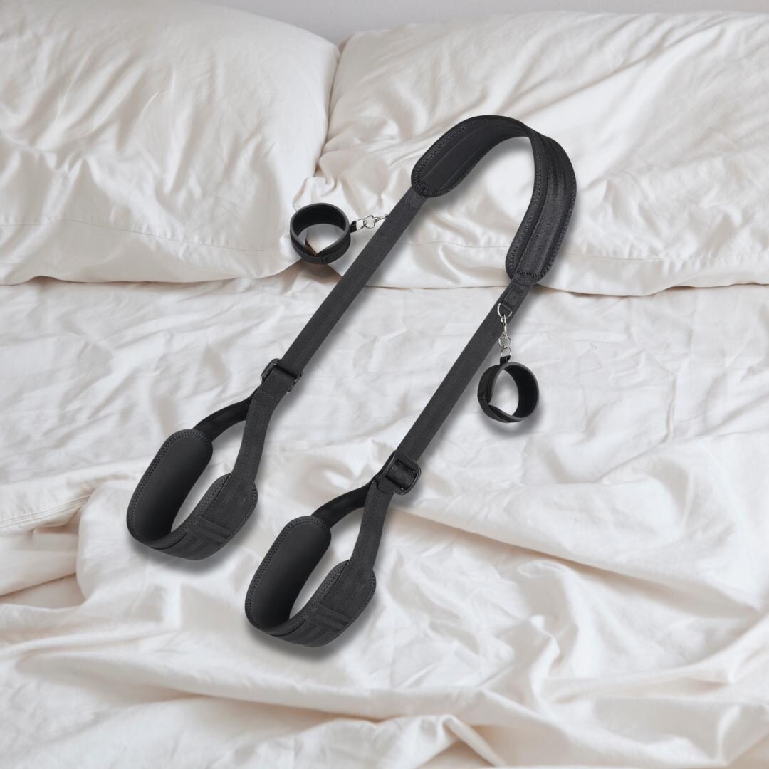 Adjustable Restraint Strap Set With Handcuffs and Thigh Support – Soft ...