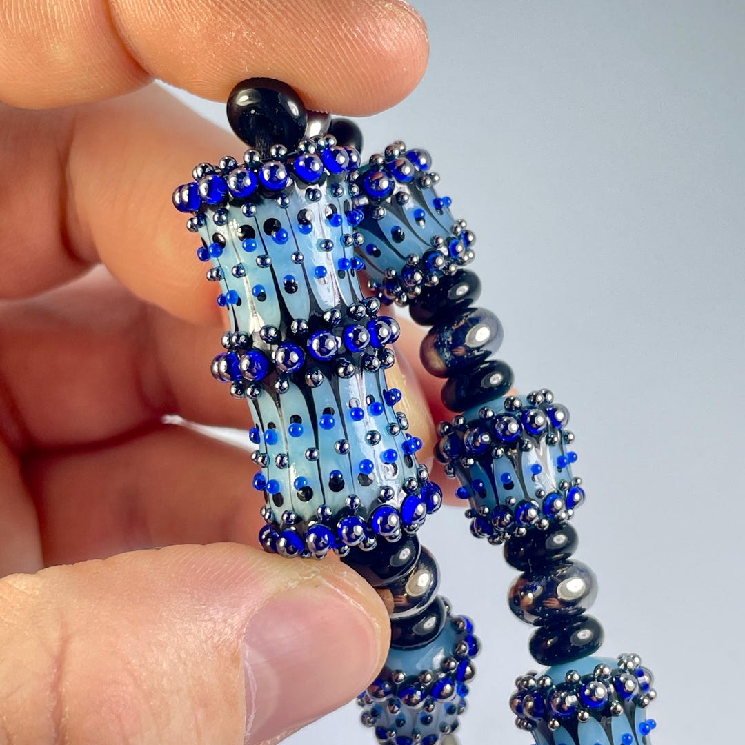 Handmade Lampwork Glass Bead Set – Unique Artisan Glass Beads for ...