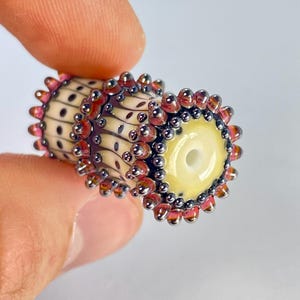 Handmade Lampwork Glass Pendant Bead, Artisan Focal Bead for Jewelry ...
