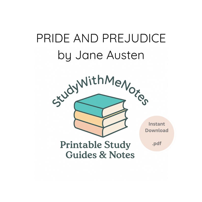 Pride and Prejudice Study Guide | Book Club Notes (PDF Download) - Etsy