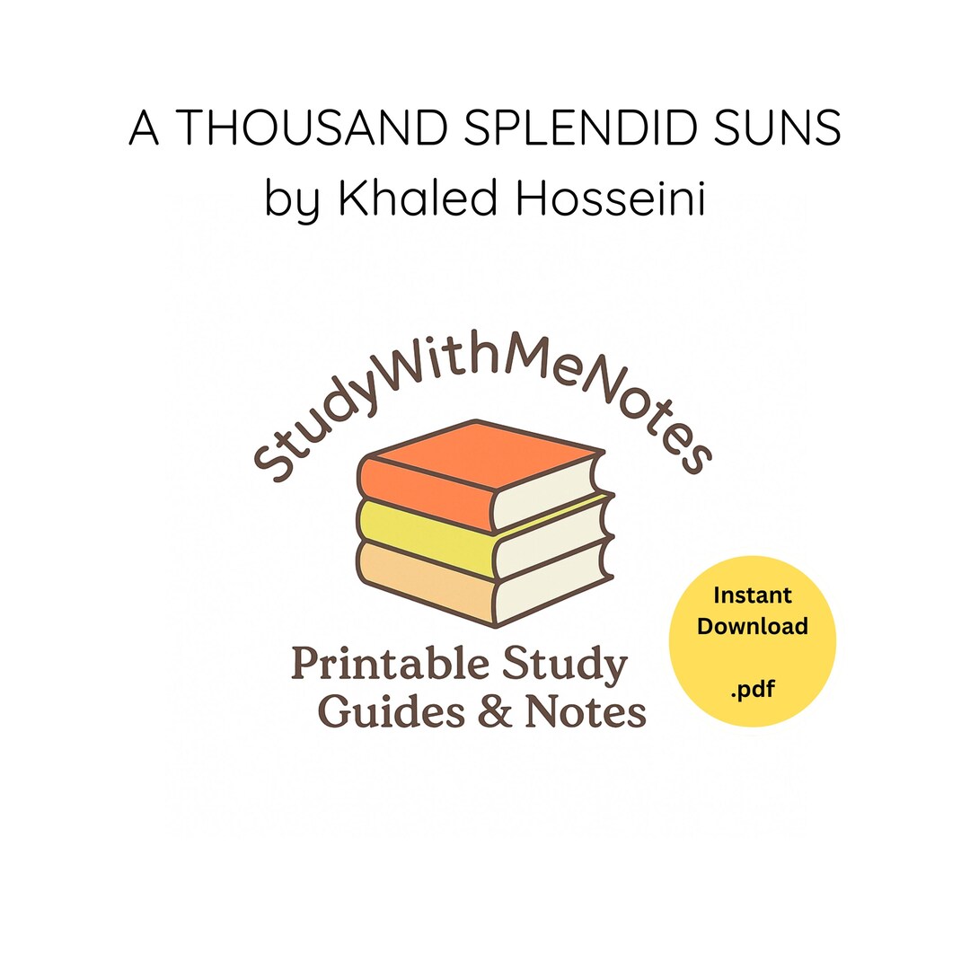A Thousand Splendid Suns Study Guide | Book Club Notes (PDF Download ...