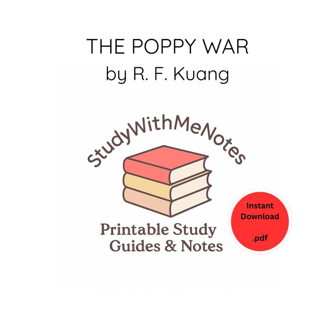 The Poppy War Study Guide | Book Club Notes (PDF Download) - Etsy