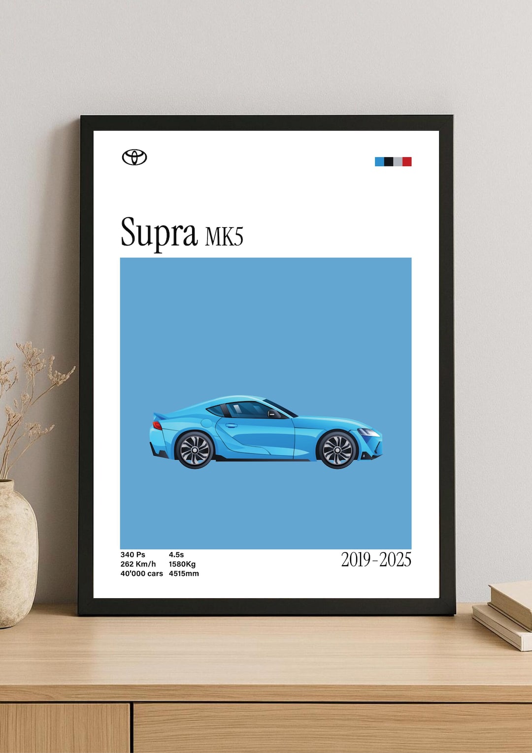 Toyota Supra MK5 Poster Printable JDM Car Wall Art Digital Download - Etsy