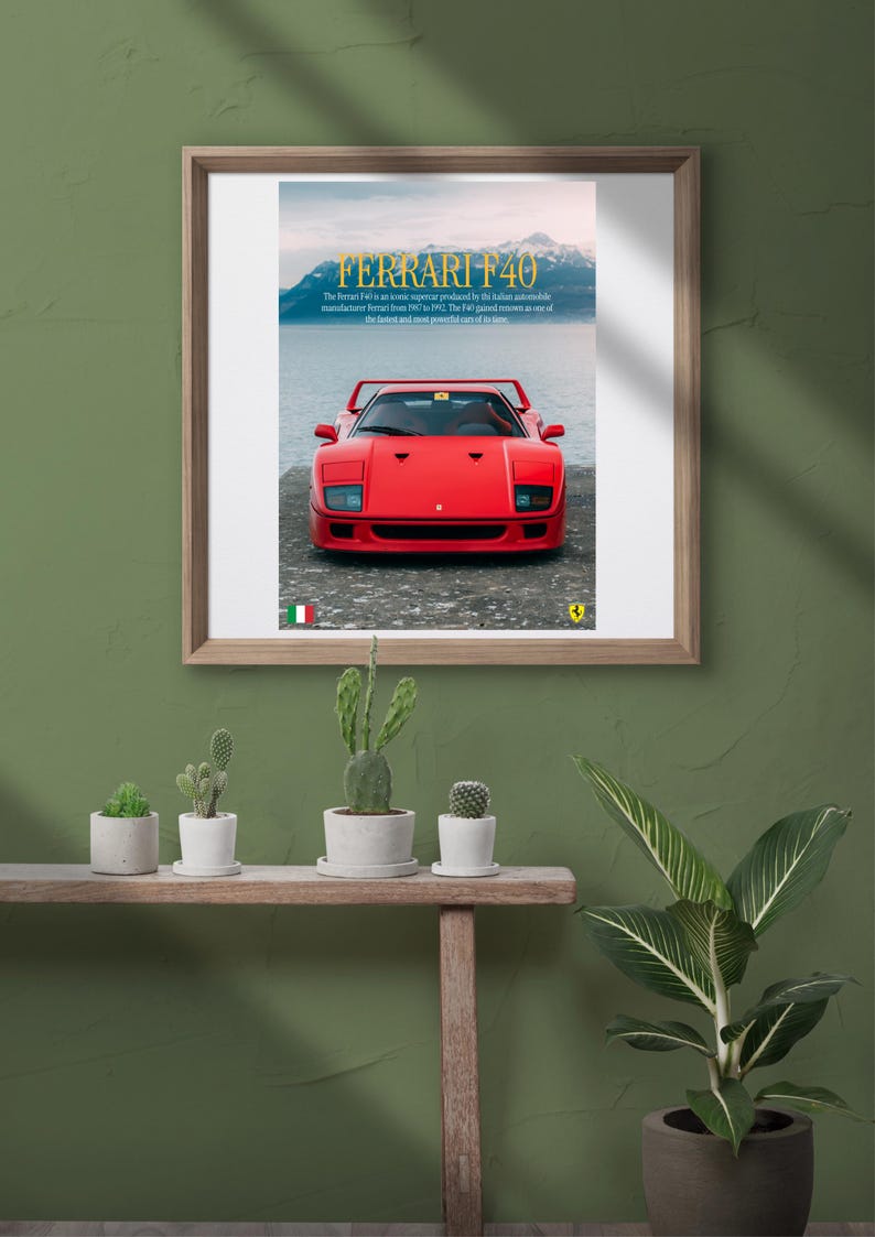 Ferrari Supercar Poster Set: F40, F50, Testarossa (digital Download) - Etsy