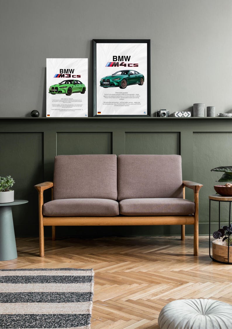 BMW M Series Poster Set – M2CS, M3CS, M4CS, Motorsport Art (digital ...