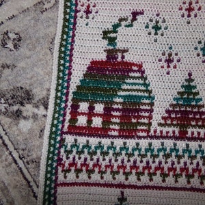 SHOLACH Into the WOODS Handmade Mosaic Crochet Blanket Multi Colored ...