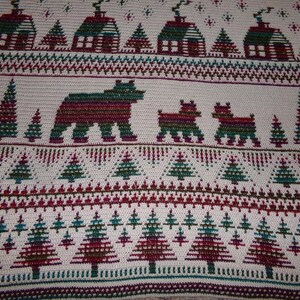 SHOLACH Into the WOODS Handmade Mosaic Crochet Blanket Multi Colored ...