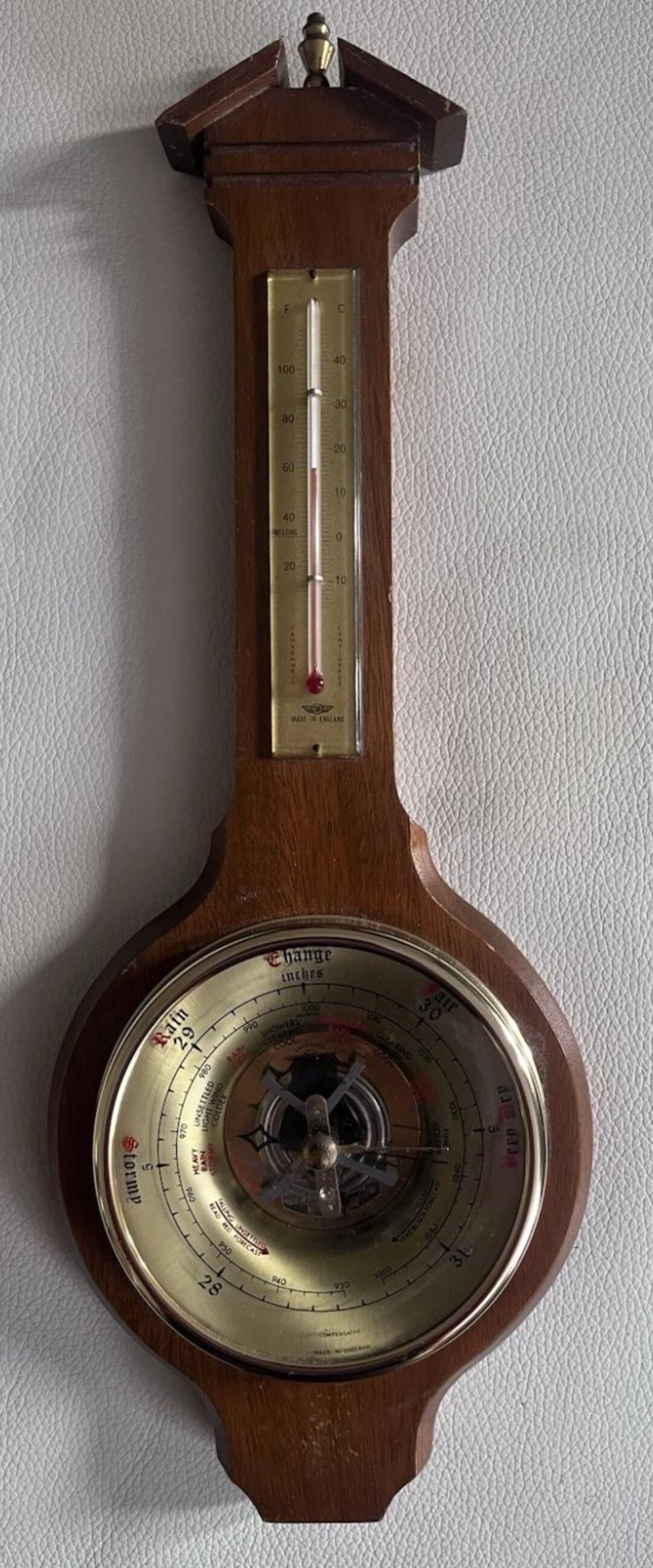 Vintage English Barometer by SB - Etsy