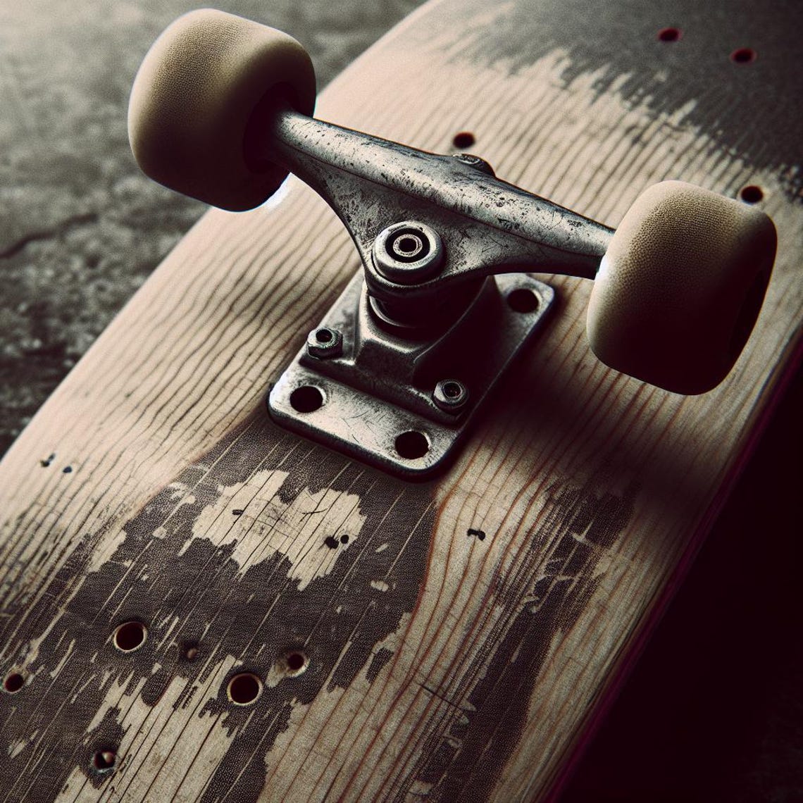 Retro Skateboard Wall Art • Printable 4×5 Poster • Instant Digital ...