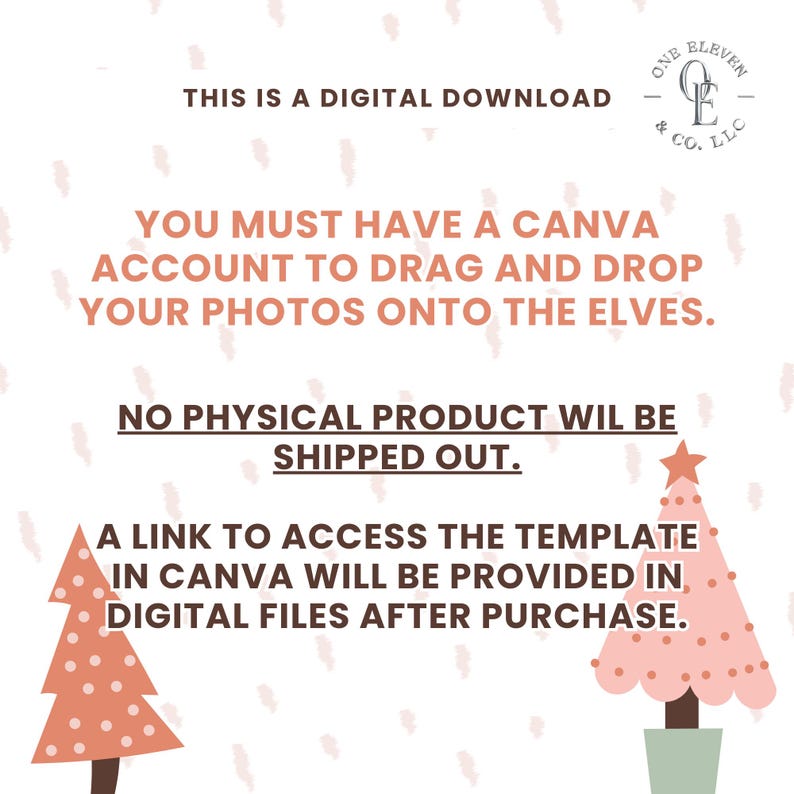 Elf Photo Frame Template • Drag & Drop Christmas Elf CANVA Frame ...