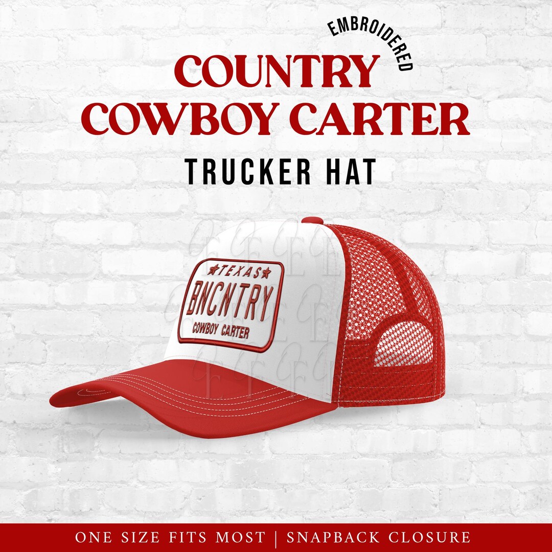 BEEN COUNTRY Cowboy Carter Embroidered Trucker Hat - Etsy