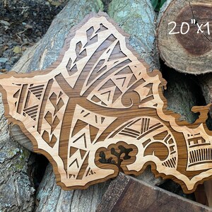 Laser Cut Island Chain Wall Art (individual Islands) - Etsy