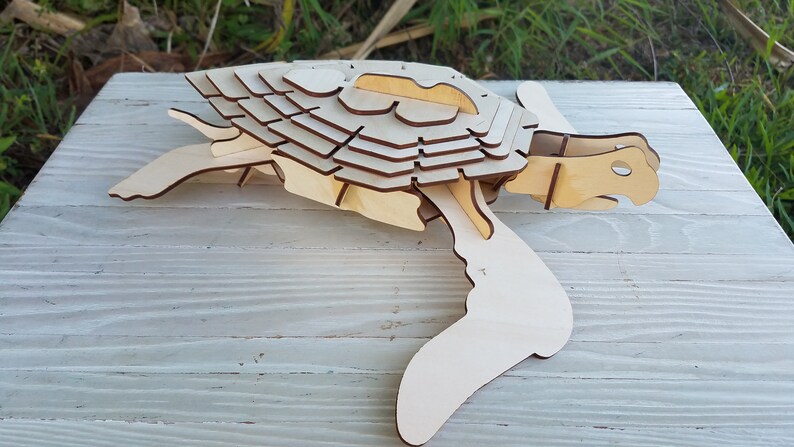 3D Honu Puzzle - Etsy