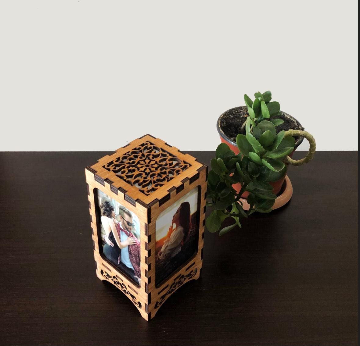 Personalized Photo Light Box Lantern, Custom Memorial Gift - Etsy