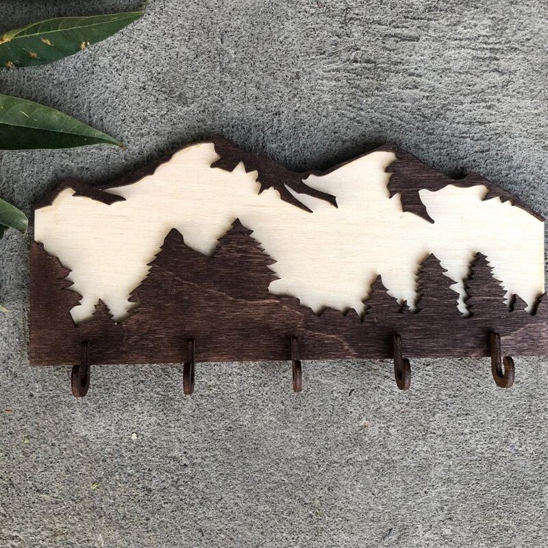 Mountain Key Holder - Etsy
