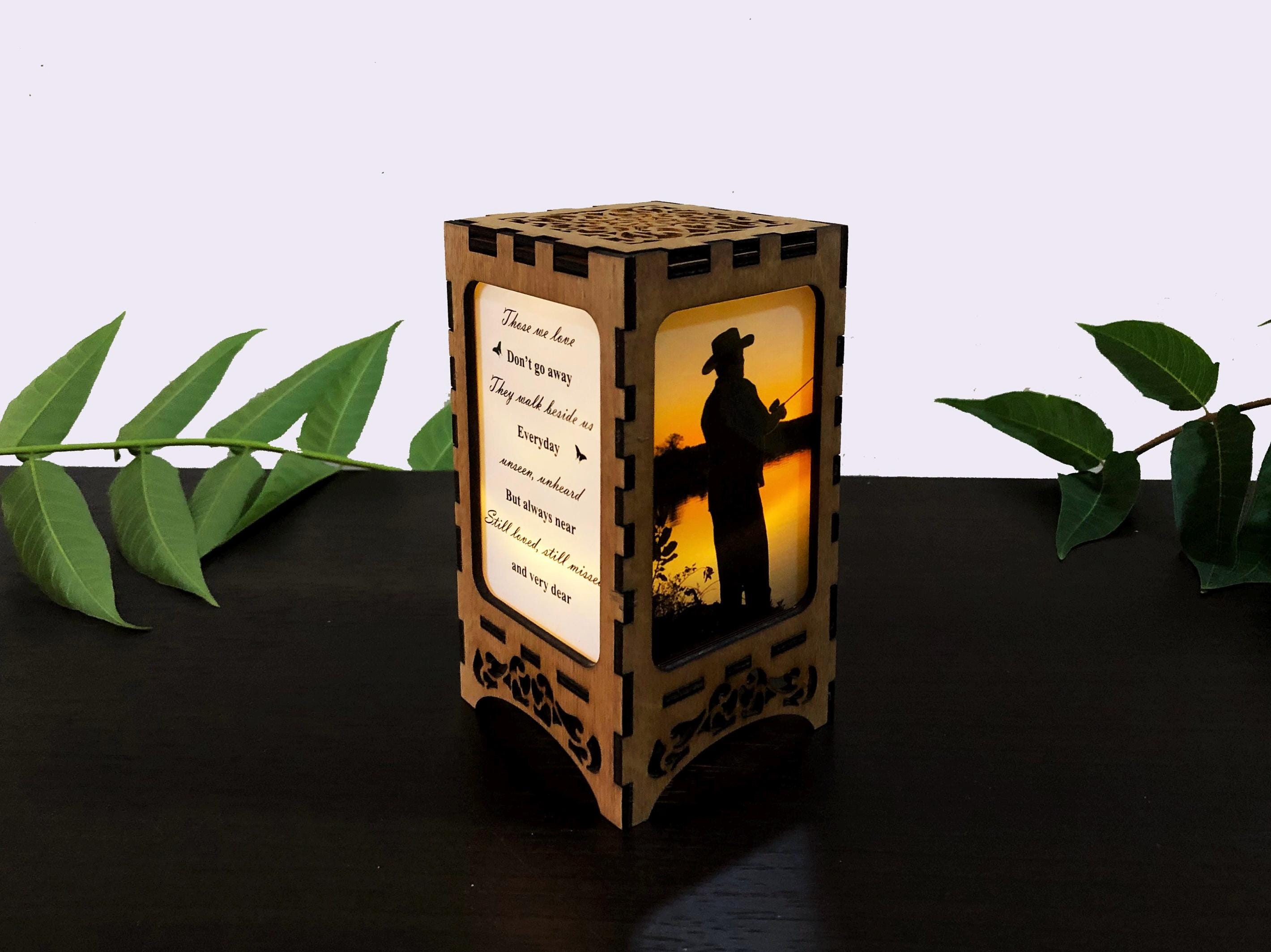 Custom Memorial Lantern With Photo | Personalized Sympathy Gift ...