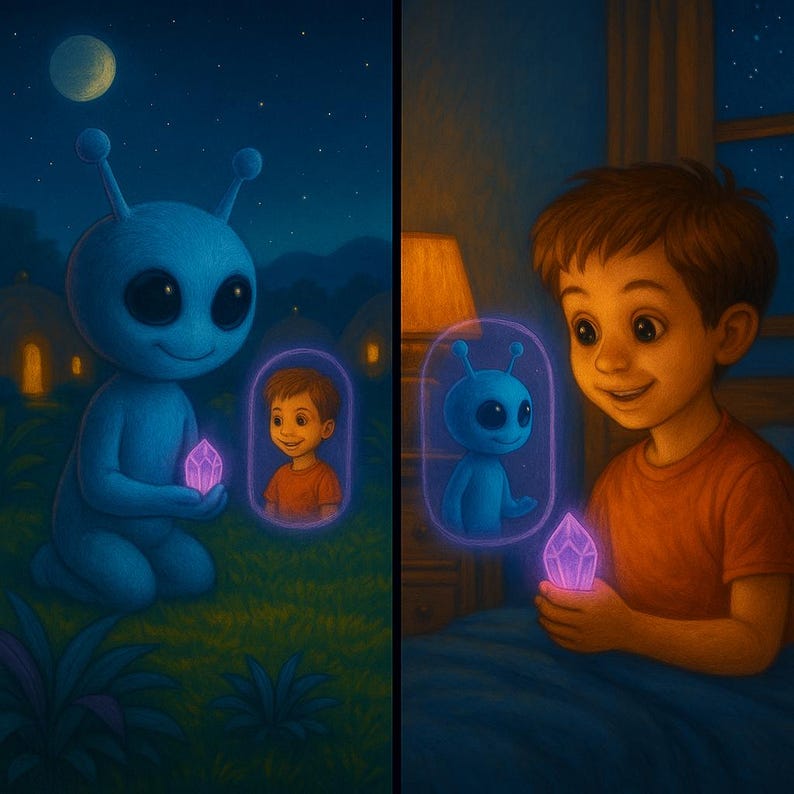 Kids Book Pdf, Printable Children's Book, Bedtime Story, Alien Story ...