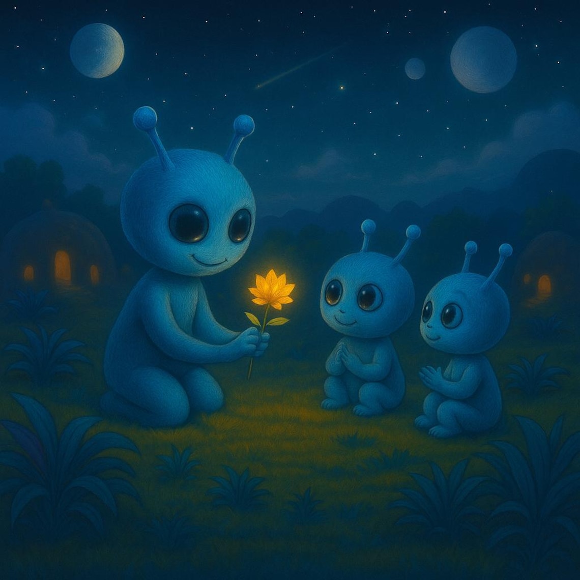 Kids Book Pdf, Printable Children's Book, Bedtime Story, Alien Story ...