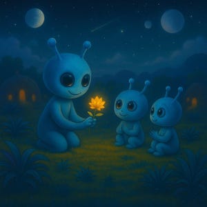 Kids Book Pdf, Printable Children's Book, Bedtime Story, Alien Story ...