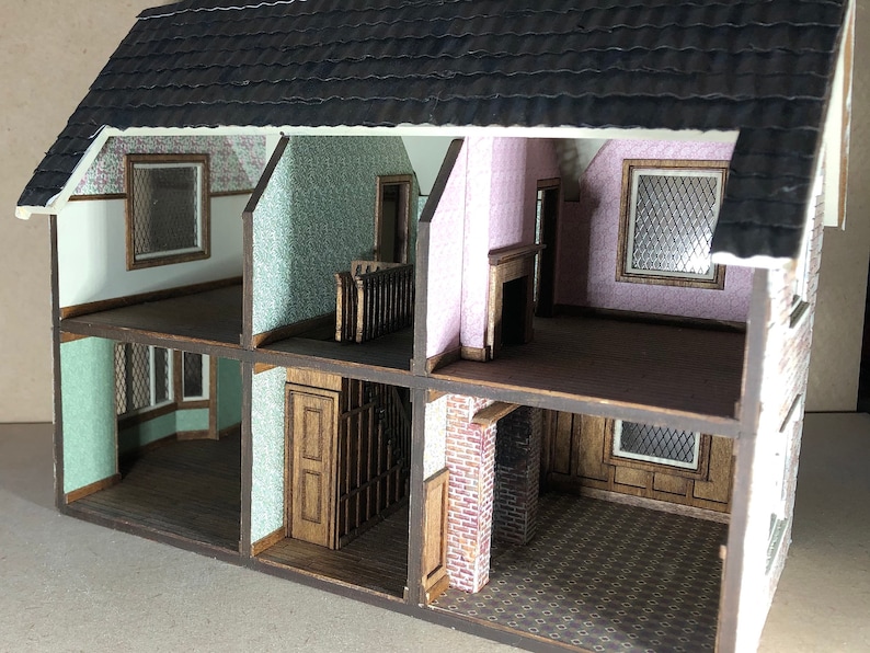 1:48 Quarter Inch Scale Dollhouse Kit Carson's Cottage - Etsy