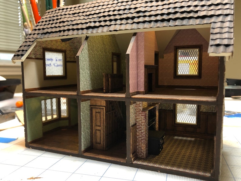 1:48 Quarter Inch Scale Dollhouse Kit Carson's Cottage | Etsy