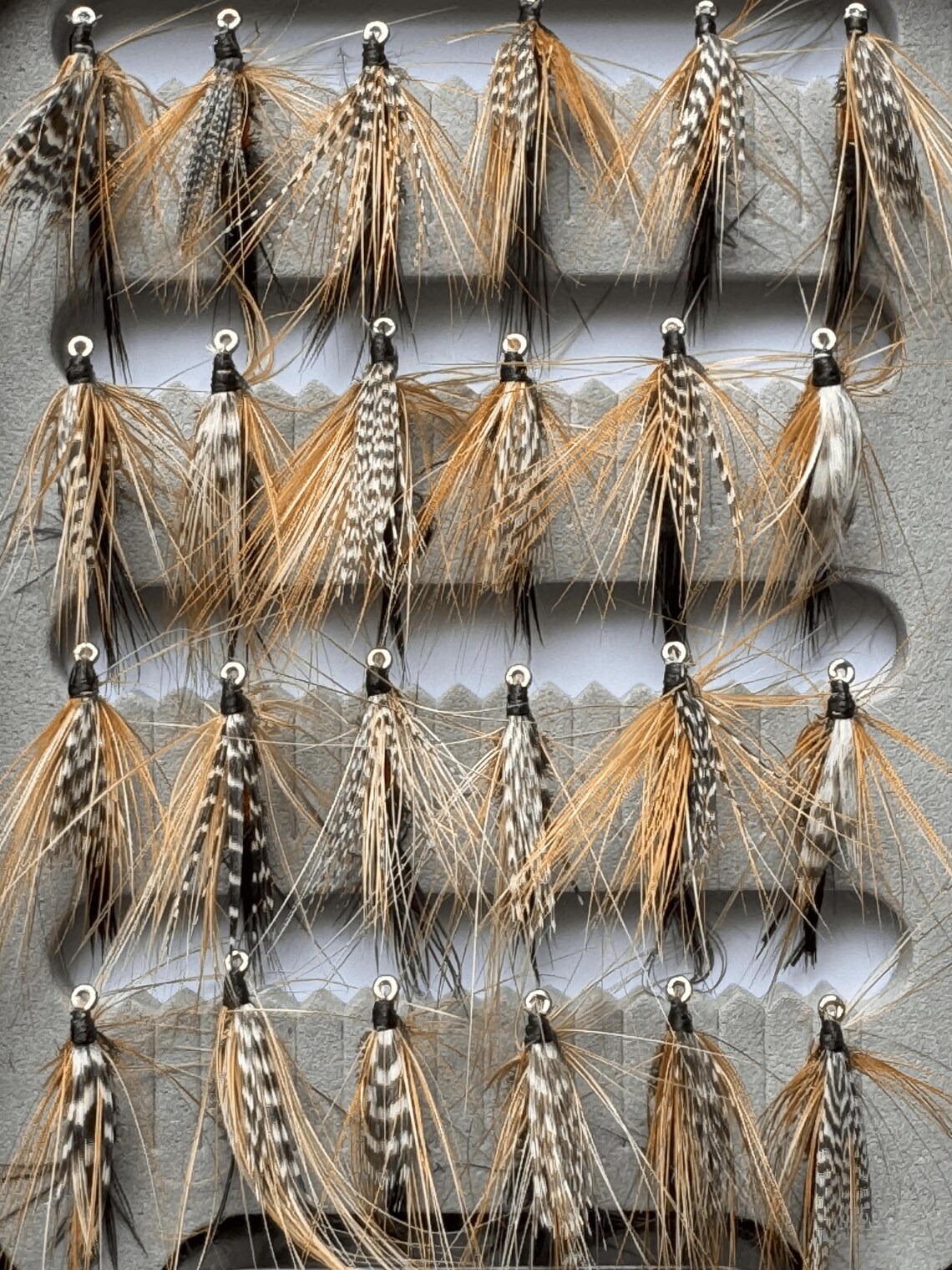 24pcs Classic Wet Fly Fishing Flies – Size 12 Soft Hackle Trout Lures – Hand-tied Wet Flies for ...