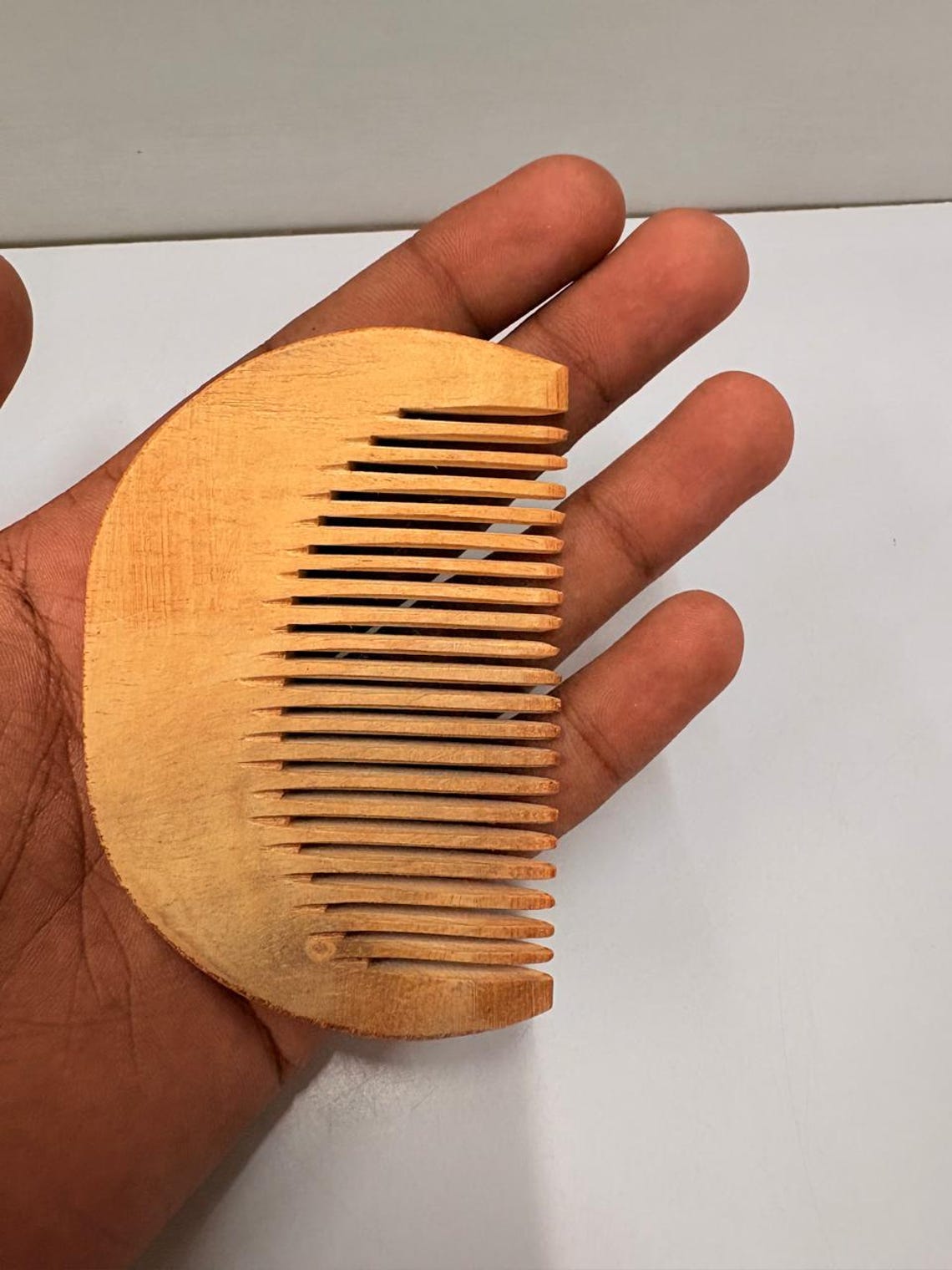 Neem Wood Comb Set: Wide Tooth Detangling, Anti-static - Etsy
