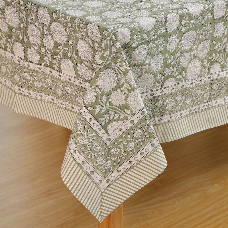 Block Print Tablecloth - Etsy