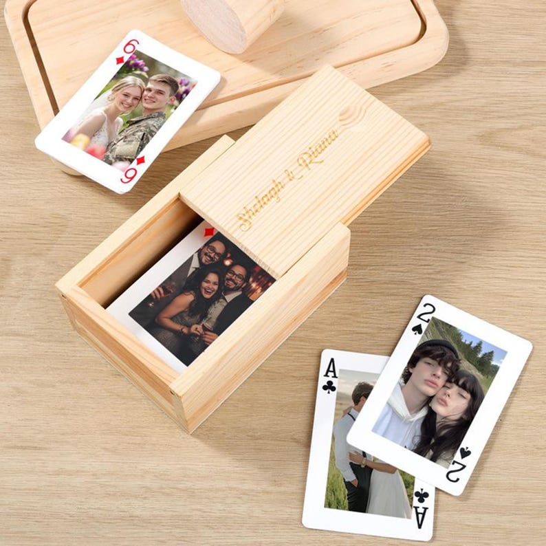 Custom Playing Cards | Deck of Cards With Photo Box | Graduation Photo ...