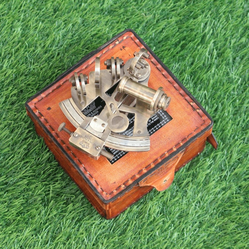 Sextant Engraved Personalized Nautical Sextant - Brass Solid Working ...