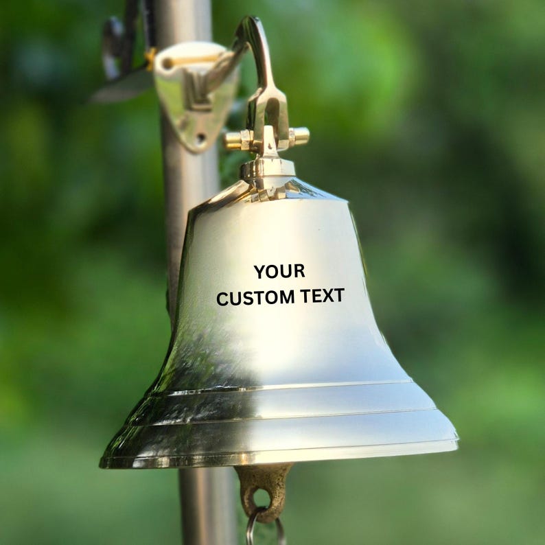 Personalized Brass Bell, Engraved Nautical Decor, Ship Bell - Etsy