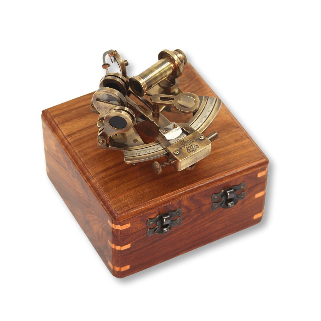 Sextant Engraved Personalized Nautical Sextant - Brass Solid Working ...