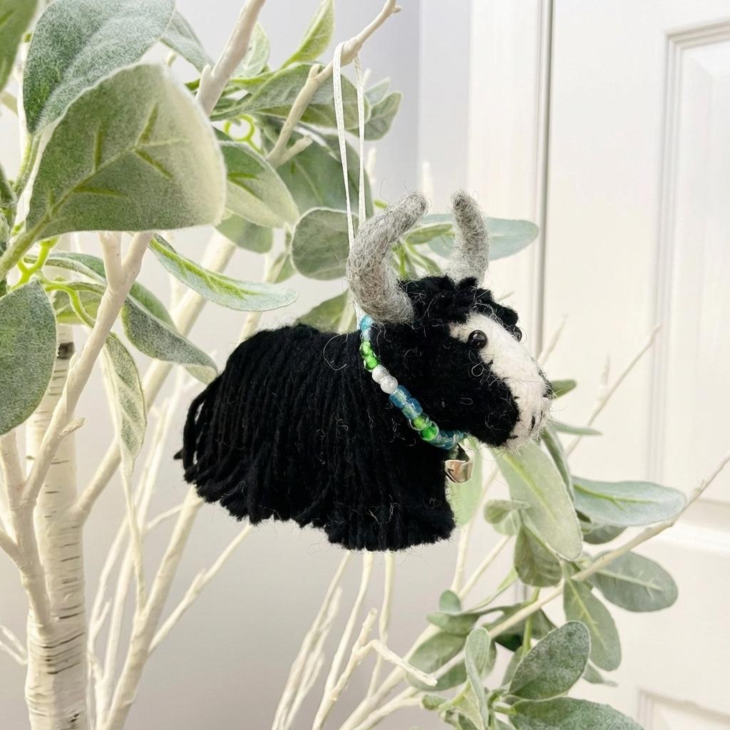 Handmade Wool Felt Yak Ornament – Whimsical Holiday Decor - Etsy