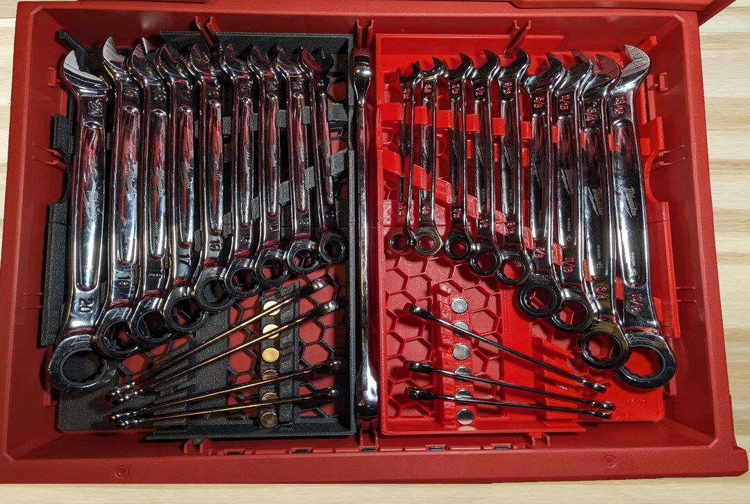Magnetic Packout Wrench Organizer Inserts for Modular Drawer Toolbox ...